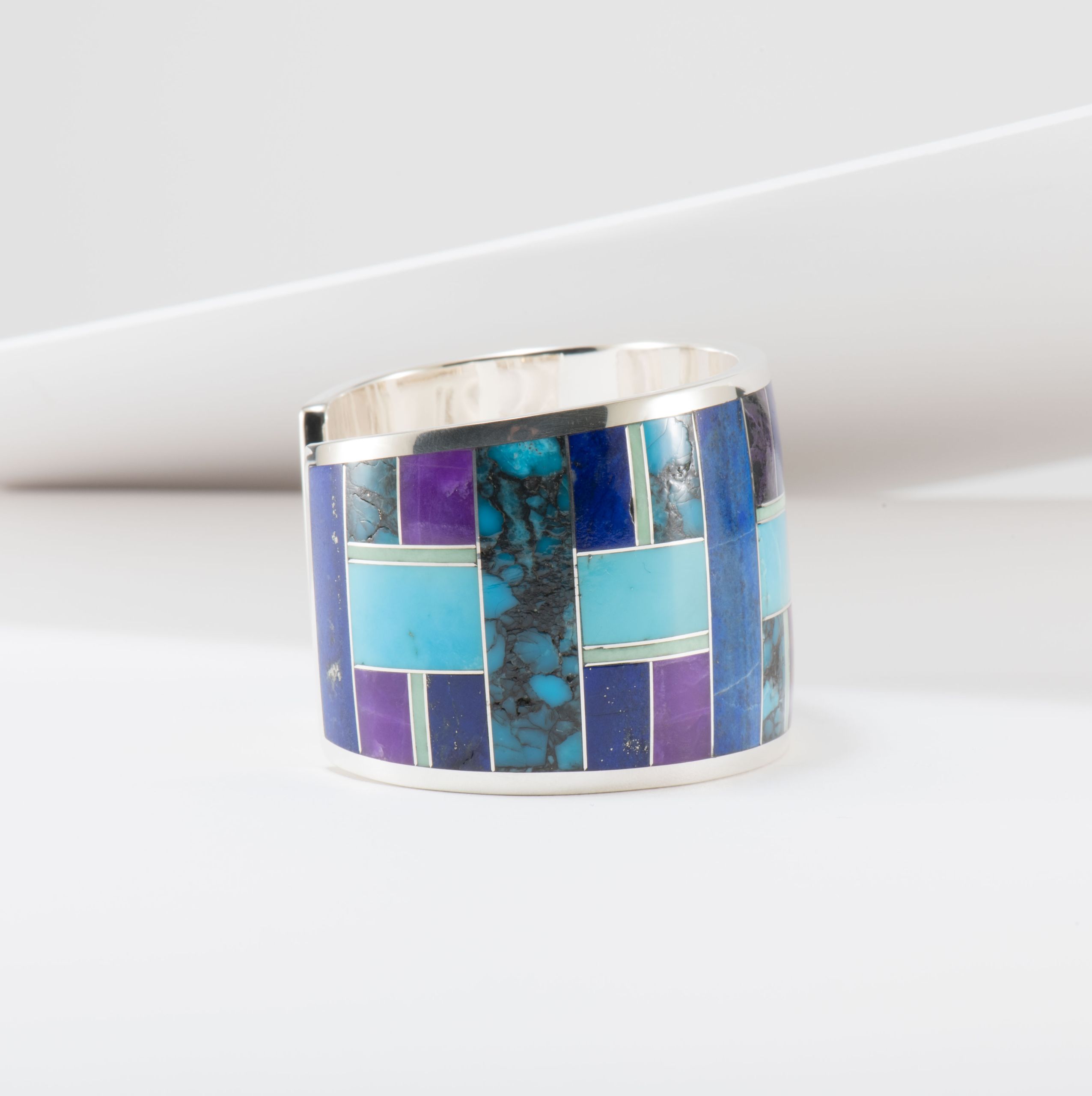 Supersmith Inc Spring Mountain Collection Wide Inlay Cuff - Four Winds ...