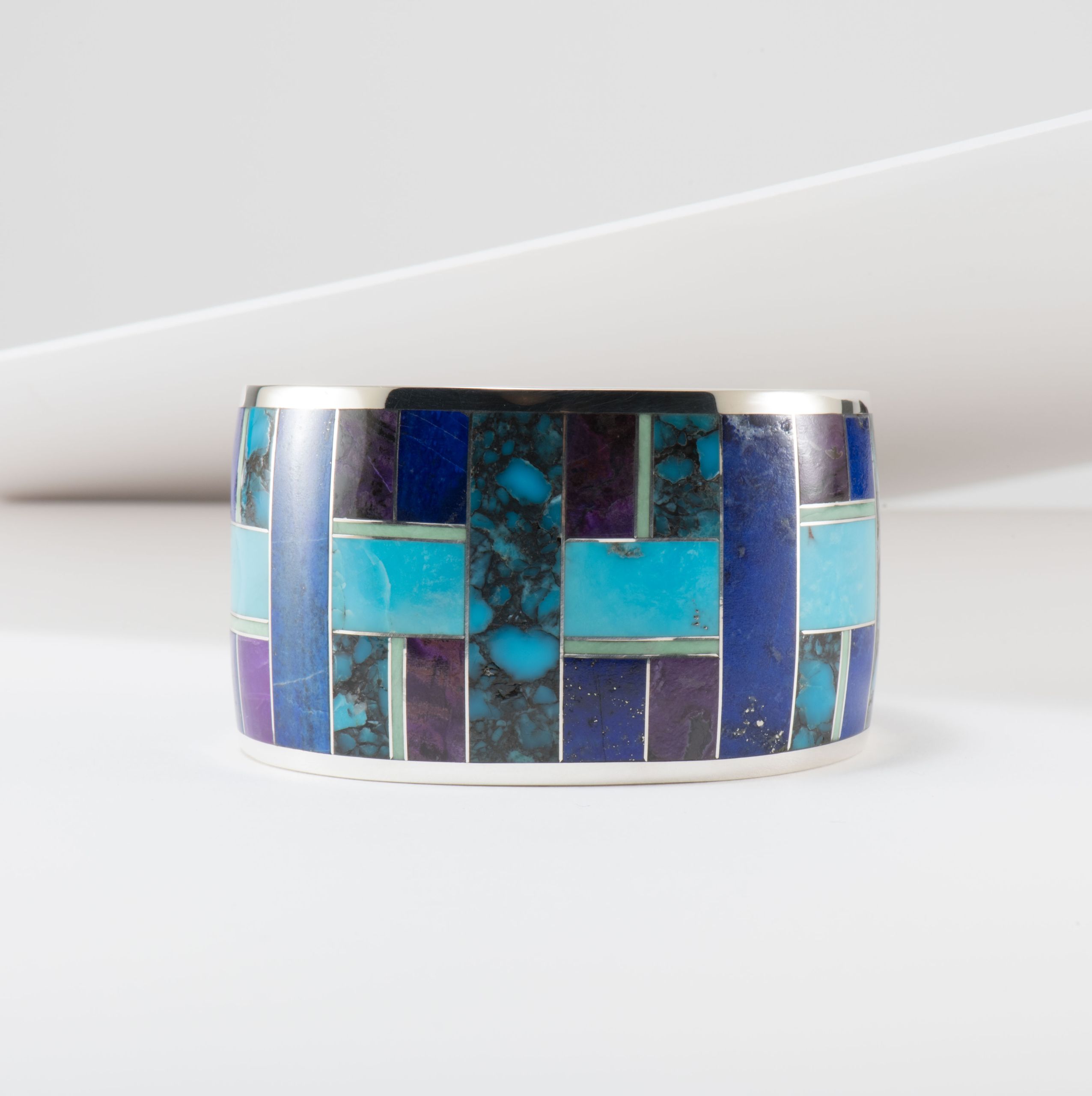 Supersmith Inc Spring Mountain Collection Wide Inlay Cuff - Four Winds ...