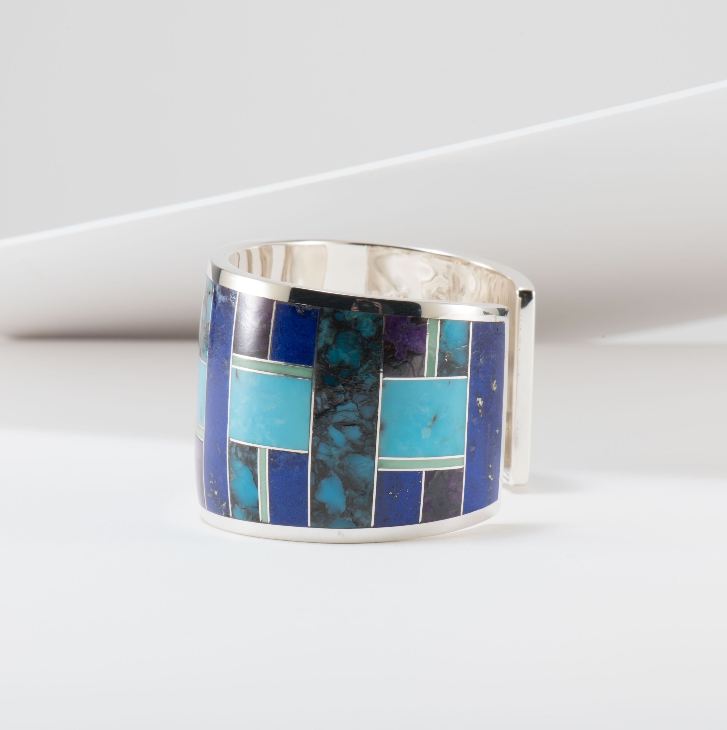 Supersmith Inc Spring Mountain Collection Wide Inlay Cuff - Four Winds ...