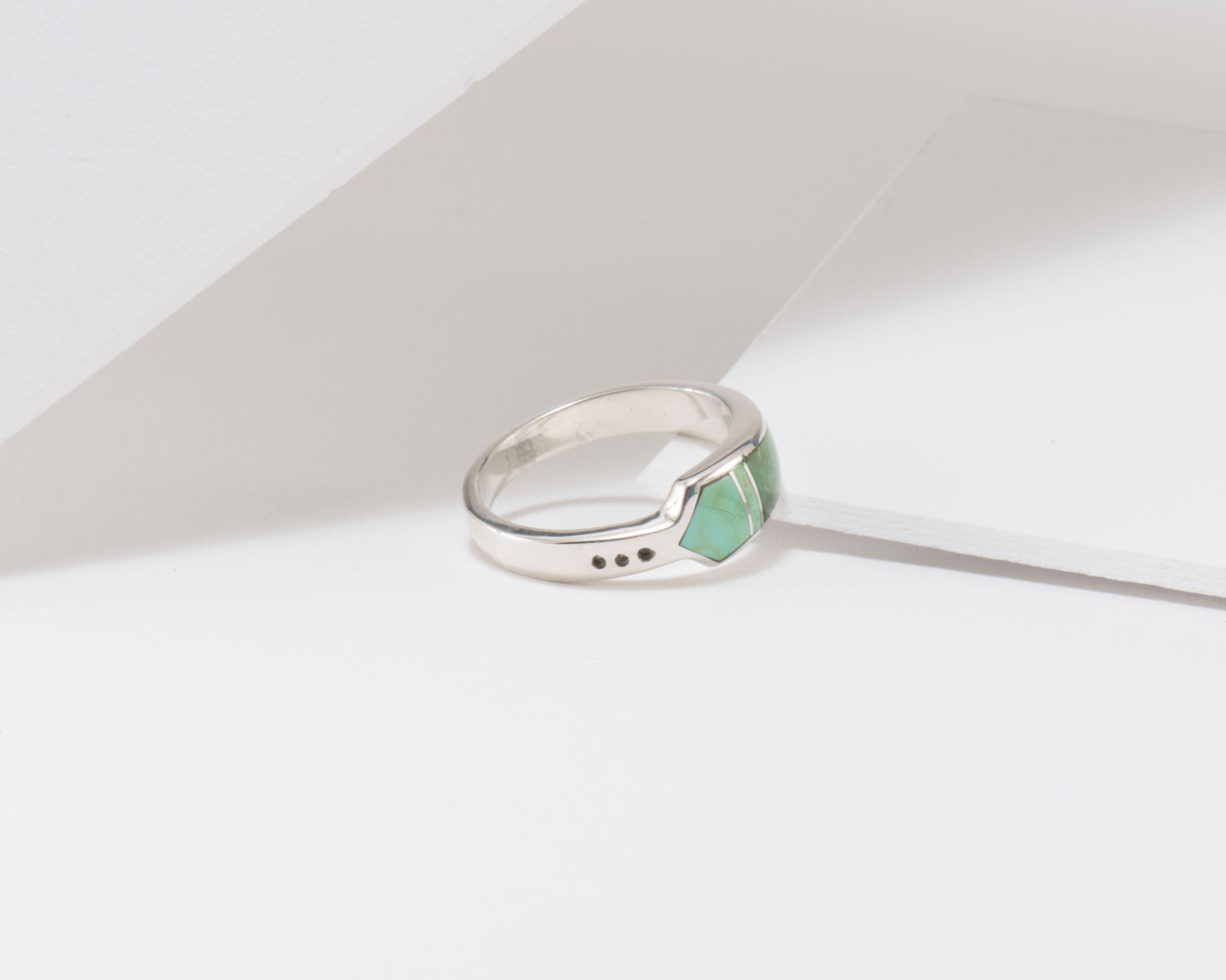 Supersmith Inc Sonoran Gold Collection Inlay Ring - Four Winds Gallery